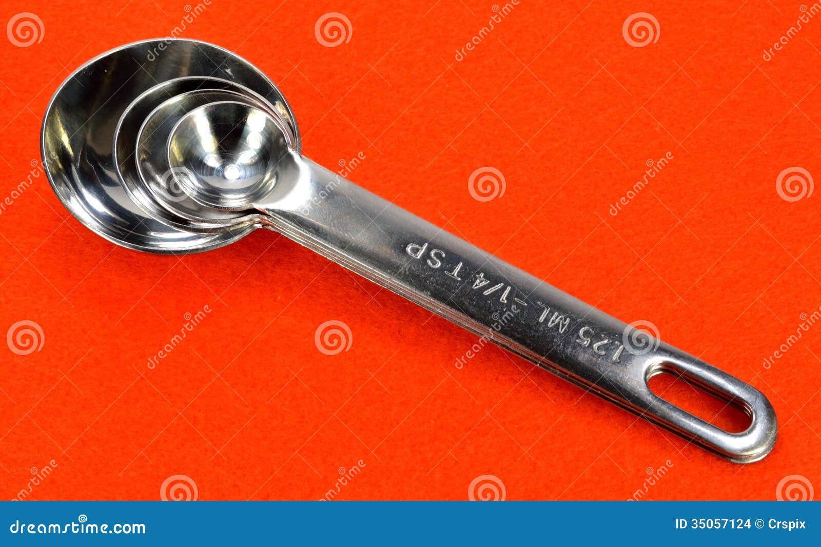 Measuring spoons stock photo. Image of four, cooking - 35057124