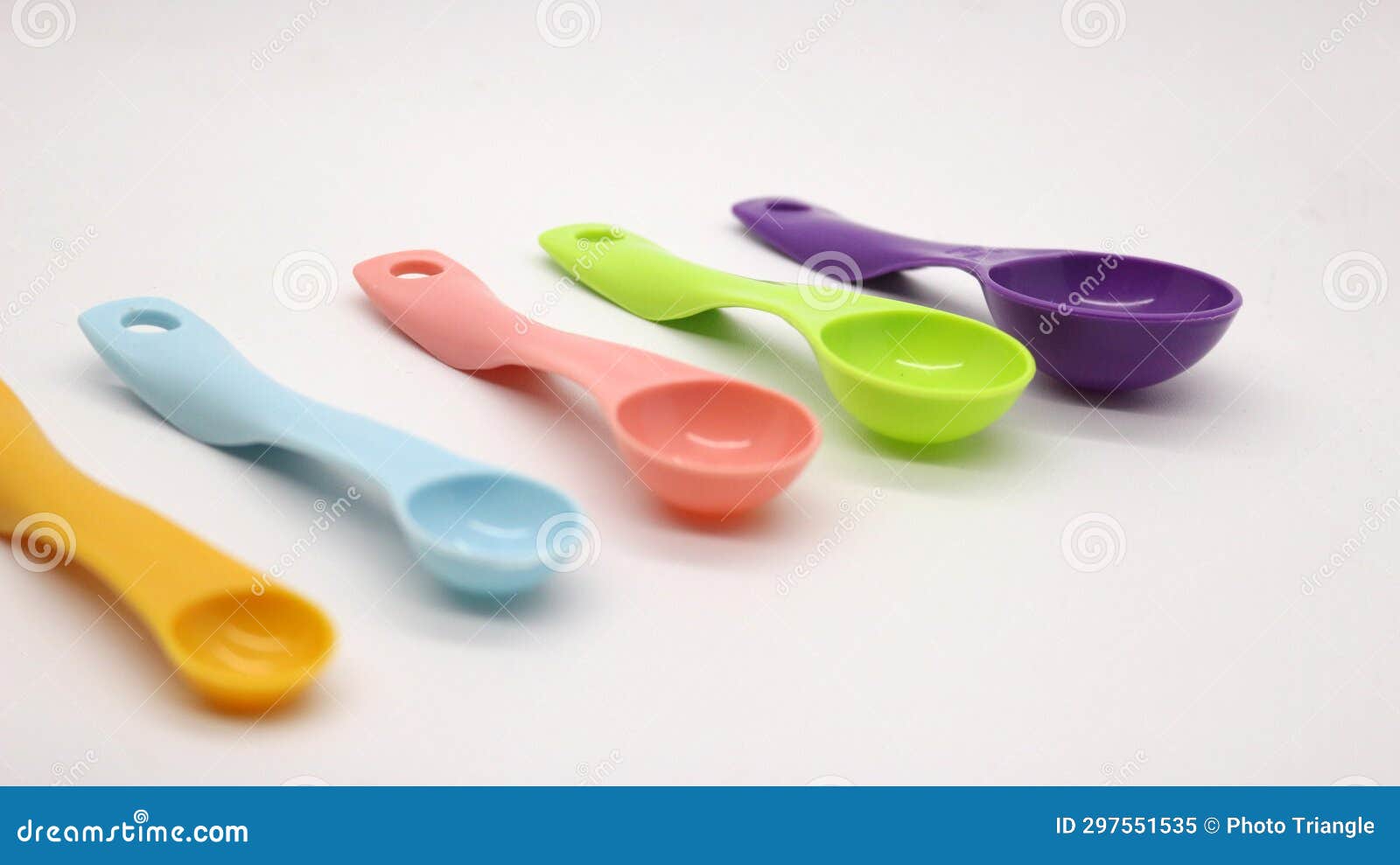 Measuring Spoons in Various Colors Stock Image - Image of equipment ...
