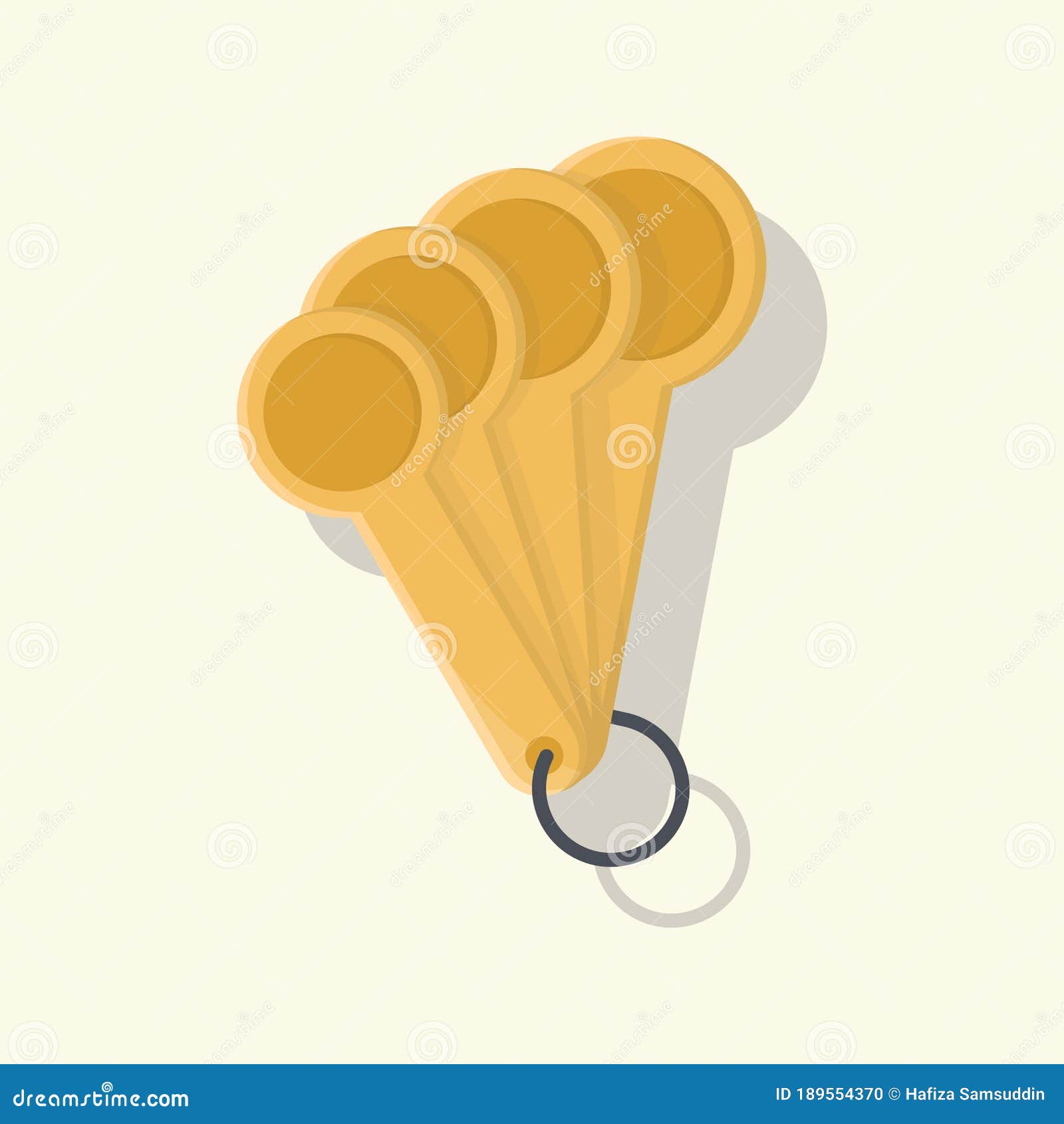 Measuring Spoons. Vector Illustration Decorative Design Stock Vector ...