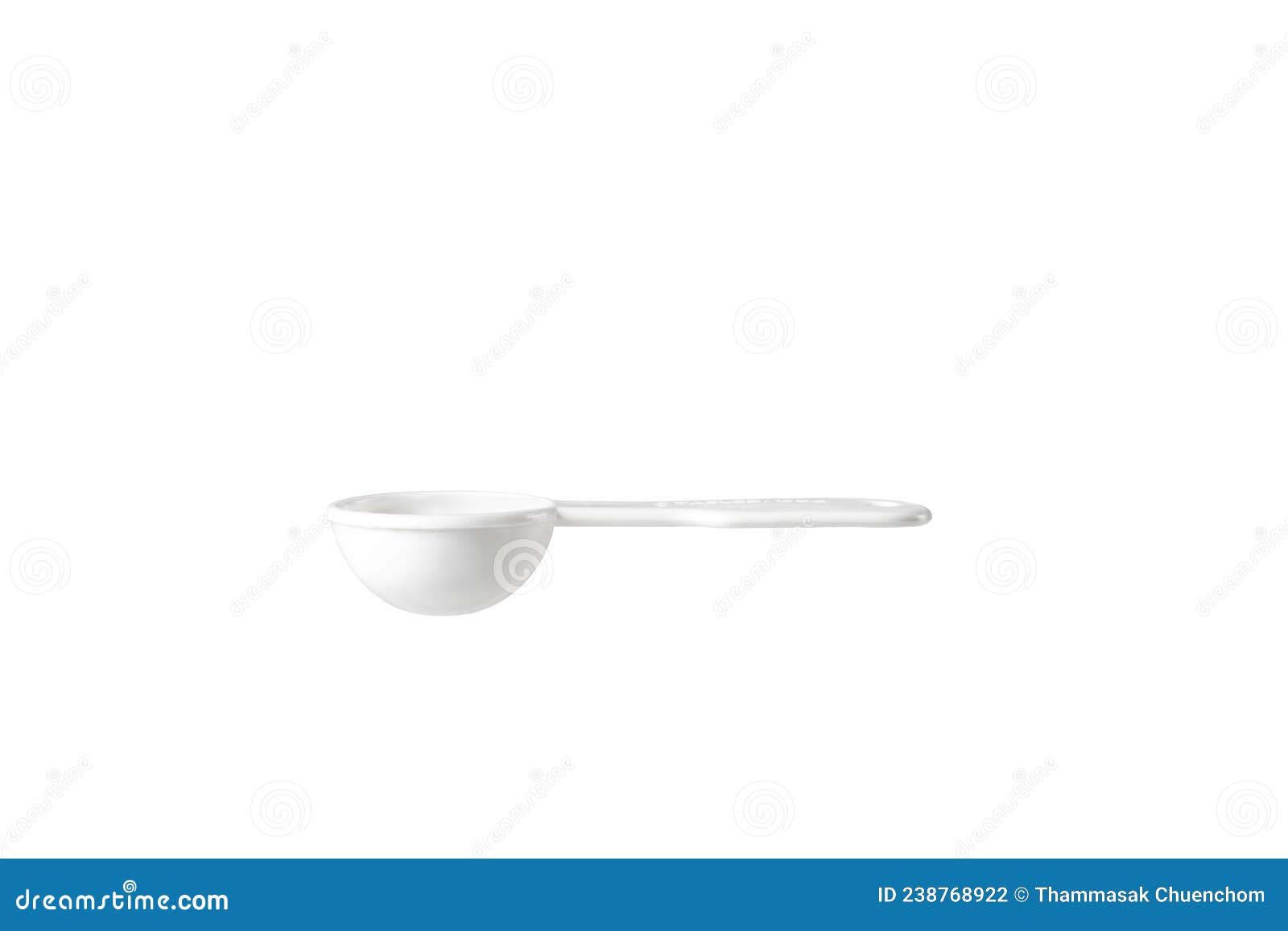 White Measuring Spoons Isolated on a while Background Stock Photo ...