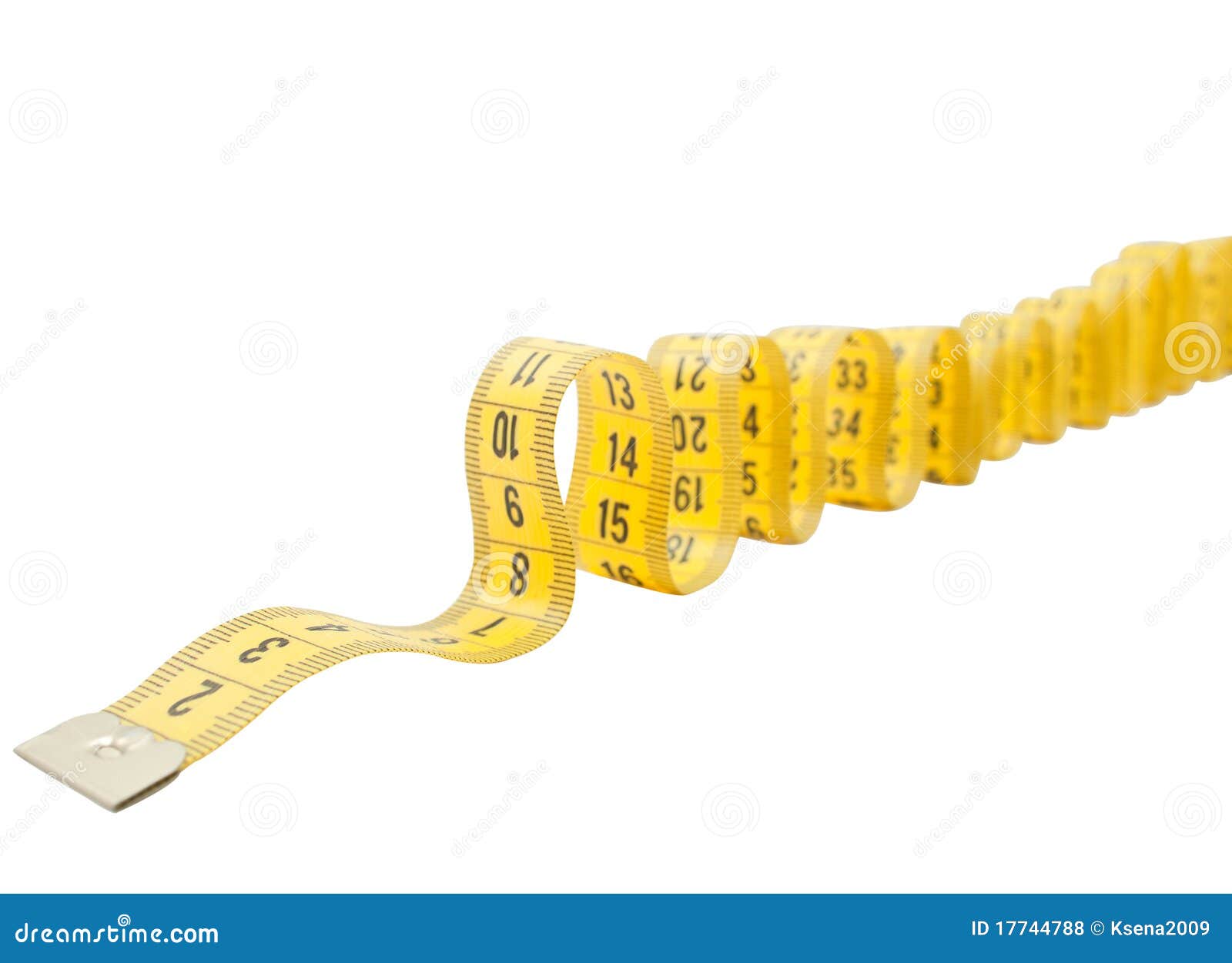 Measuring tape stock photo. Image of isolated, yellow - 17744788