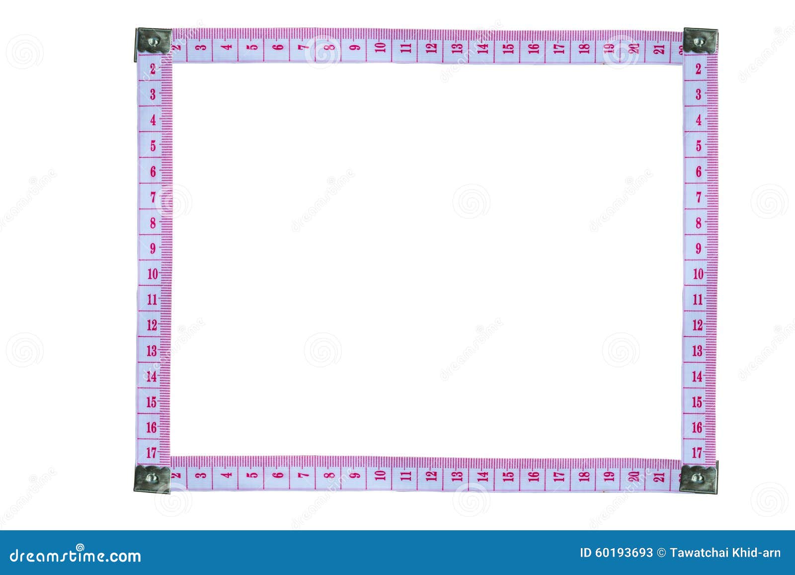 Measuring Tape Arranged To Be Rectangular with Copyspace that Yo Stock ...
