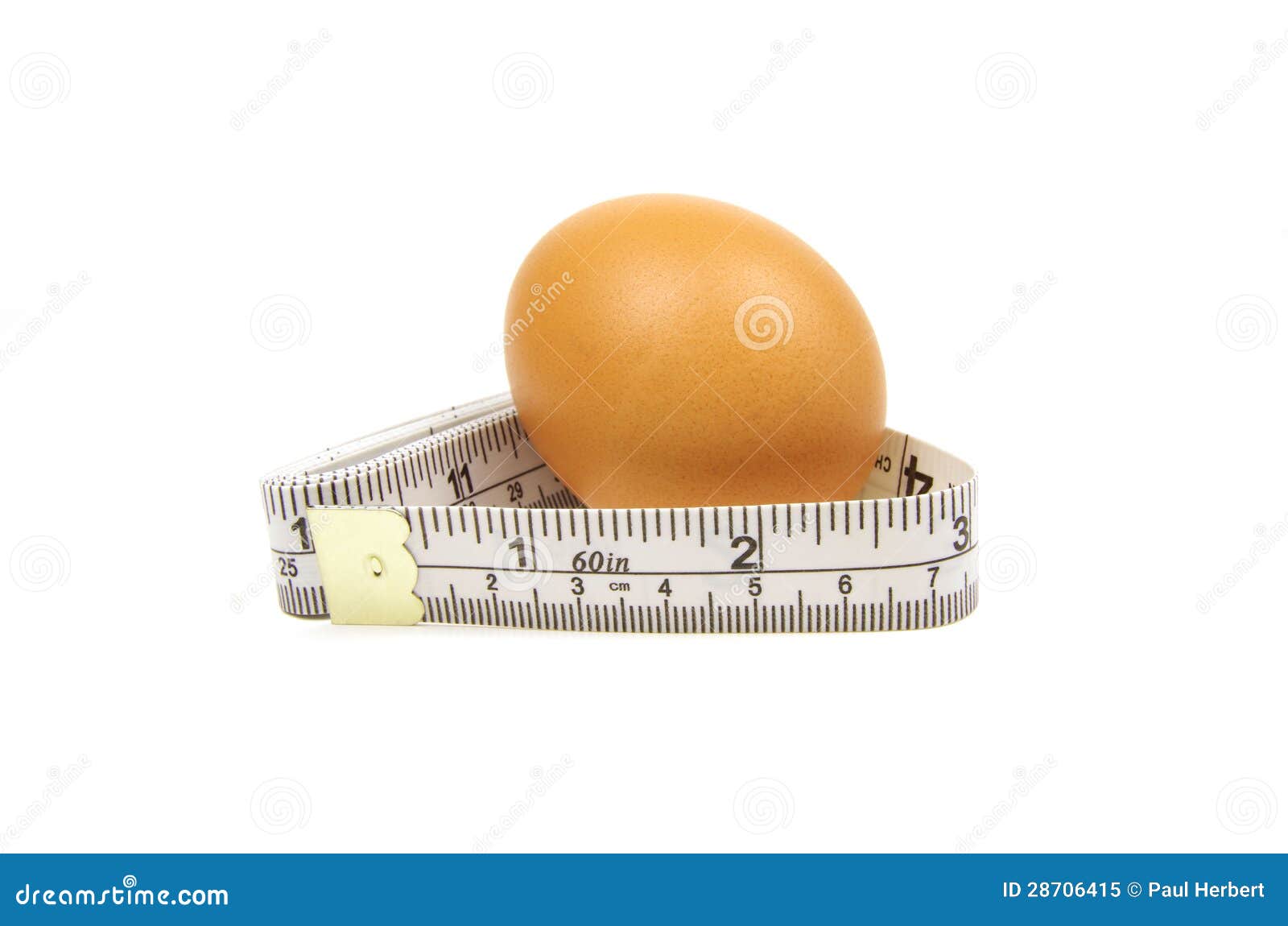 Measuring Tape and Brown Egg Stock Image - Image of breakfast ...