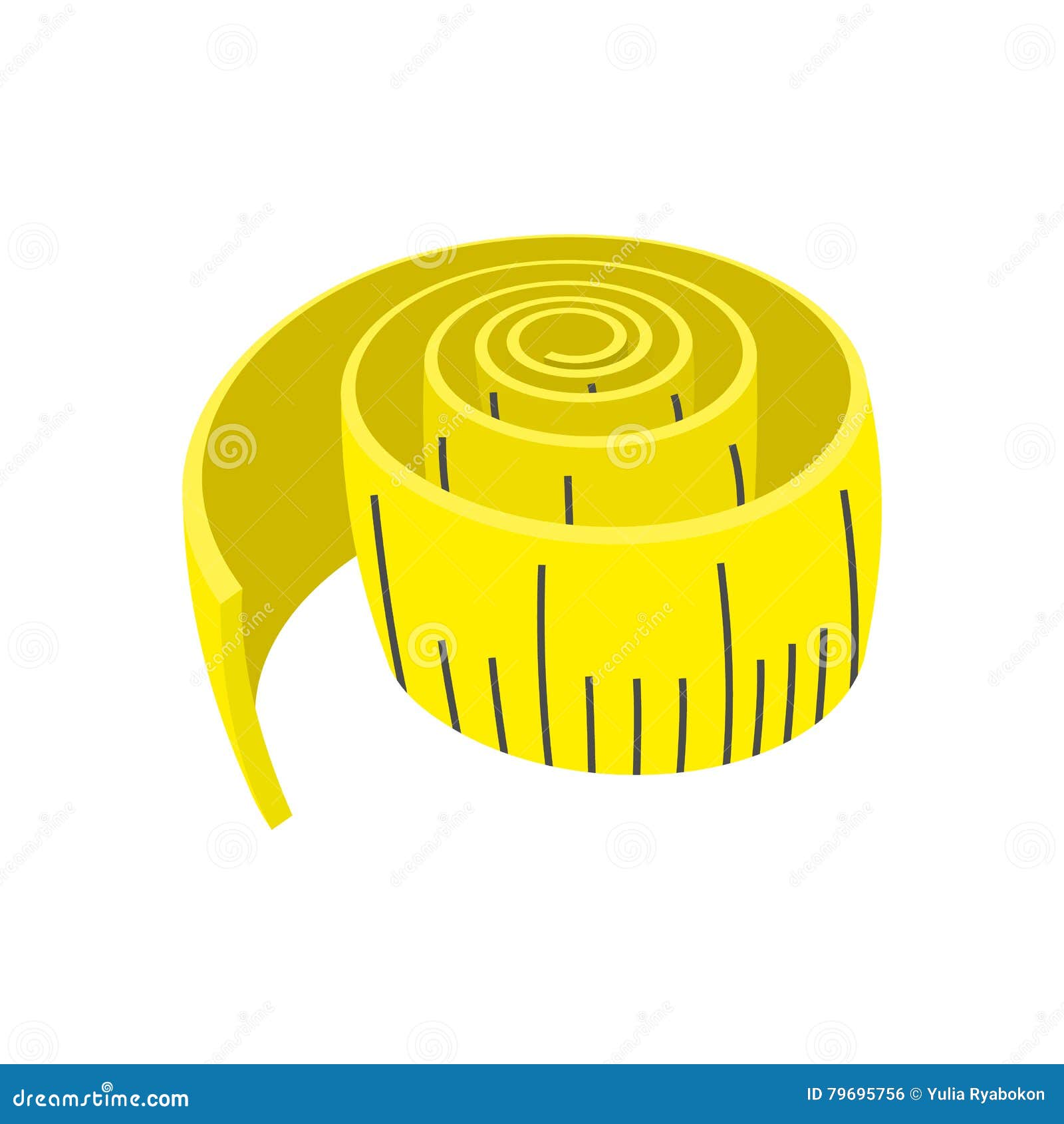 Measuring Tape Cartoon Icon Stock Vector - Illustration of diet ...