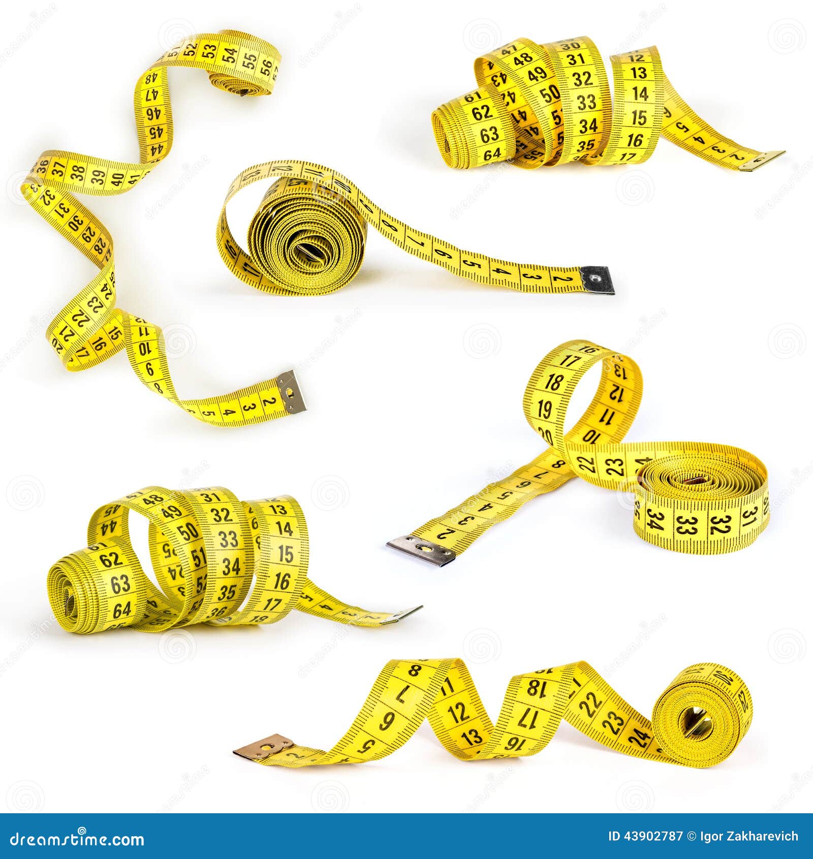 Measuring Tape Collection of the Tailor for You Design Stock Image ...