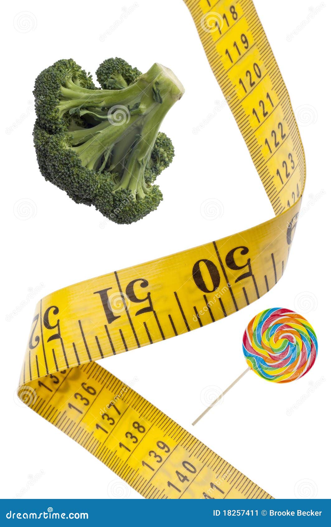 Measuring Tape Diet Health Concept Stock Image - Image of yellow ...