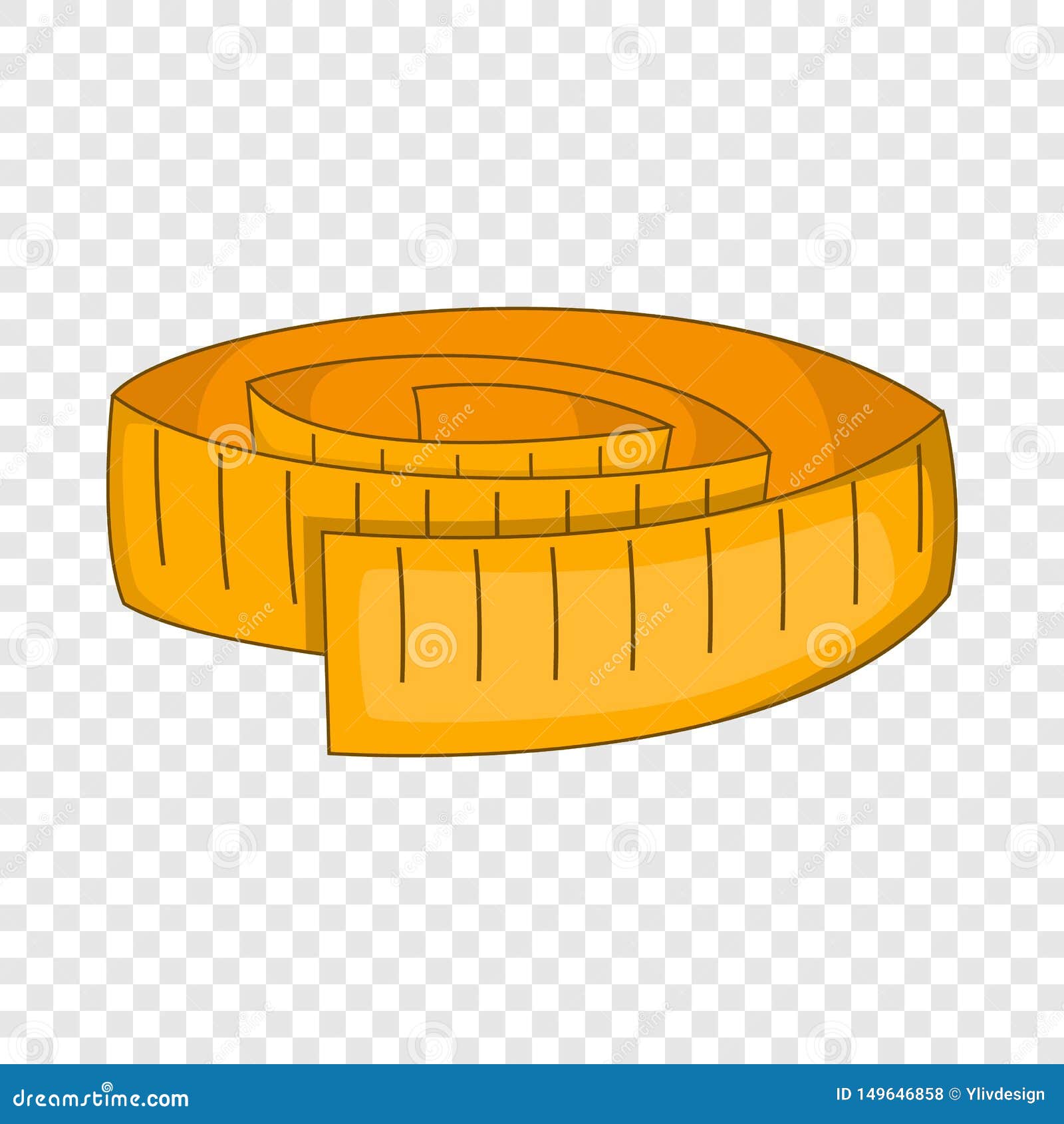 Measuring Tape Icon, Cartoon Style Stock Vector - Illustration of ...