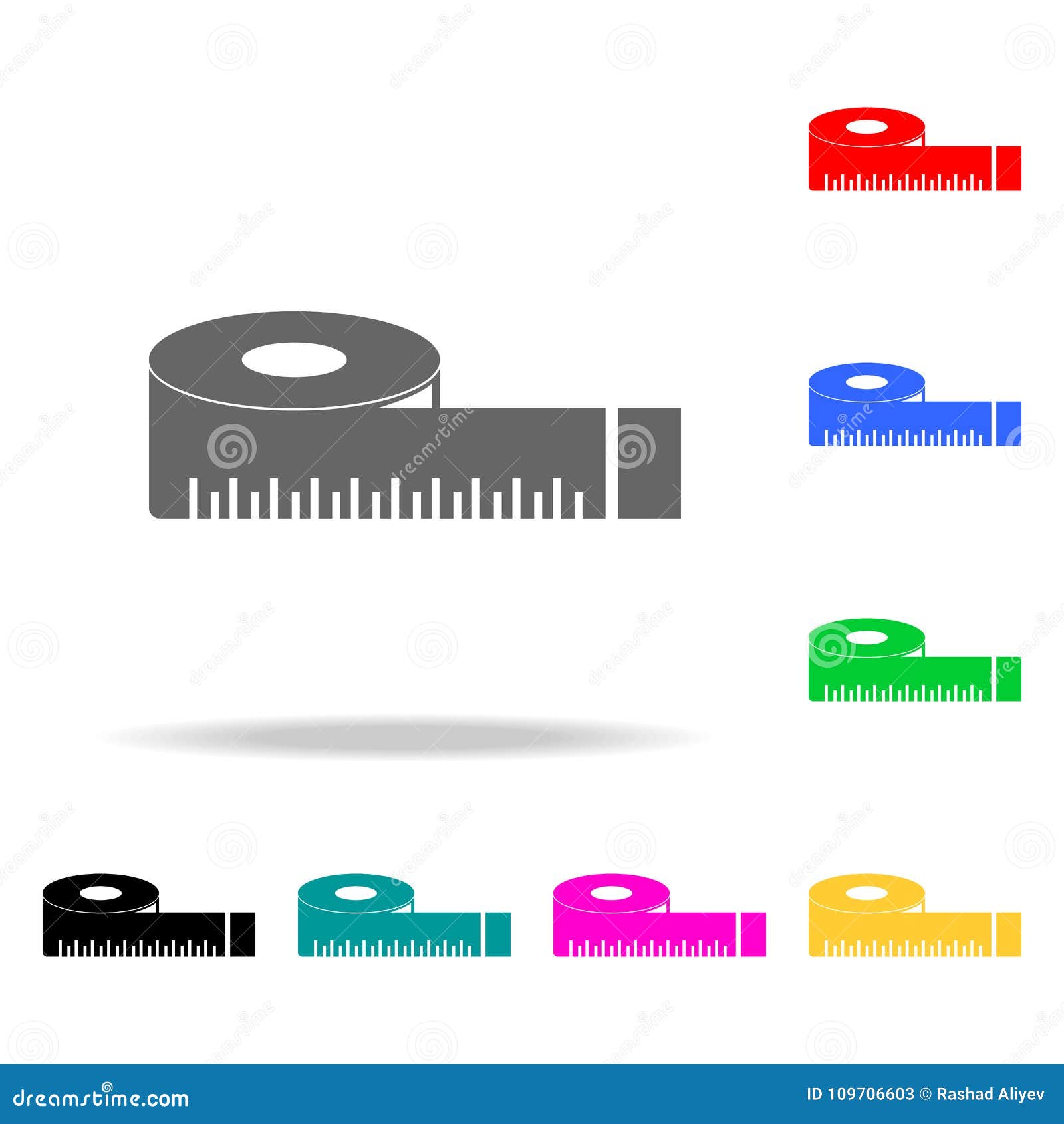 Measuring Tape Icon. Element of Sewing Multi Colored Icons for Mobile ...