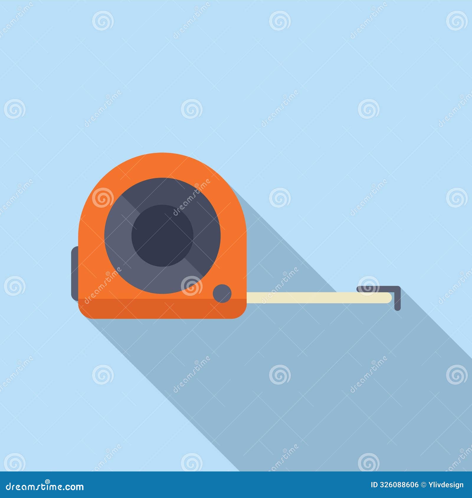 Measuring Tape Icon Showing Measuring Length and Distance Stock ...
