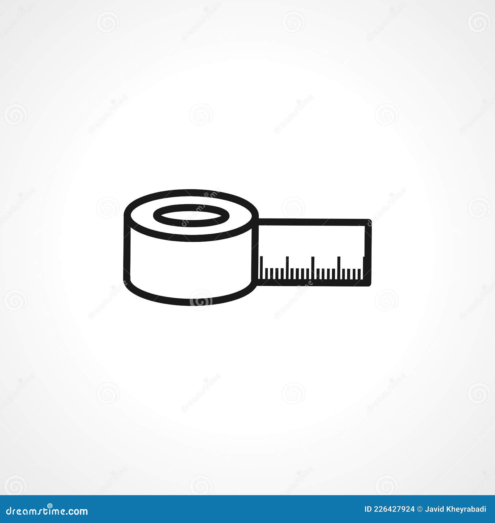 Measuring Tape Icon. Measuring Tape Vector Icon. Measuring Tape ...