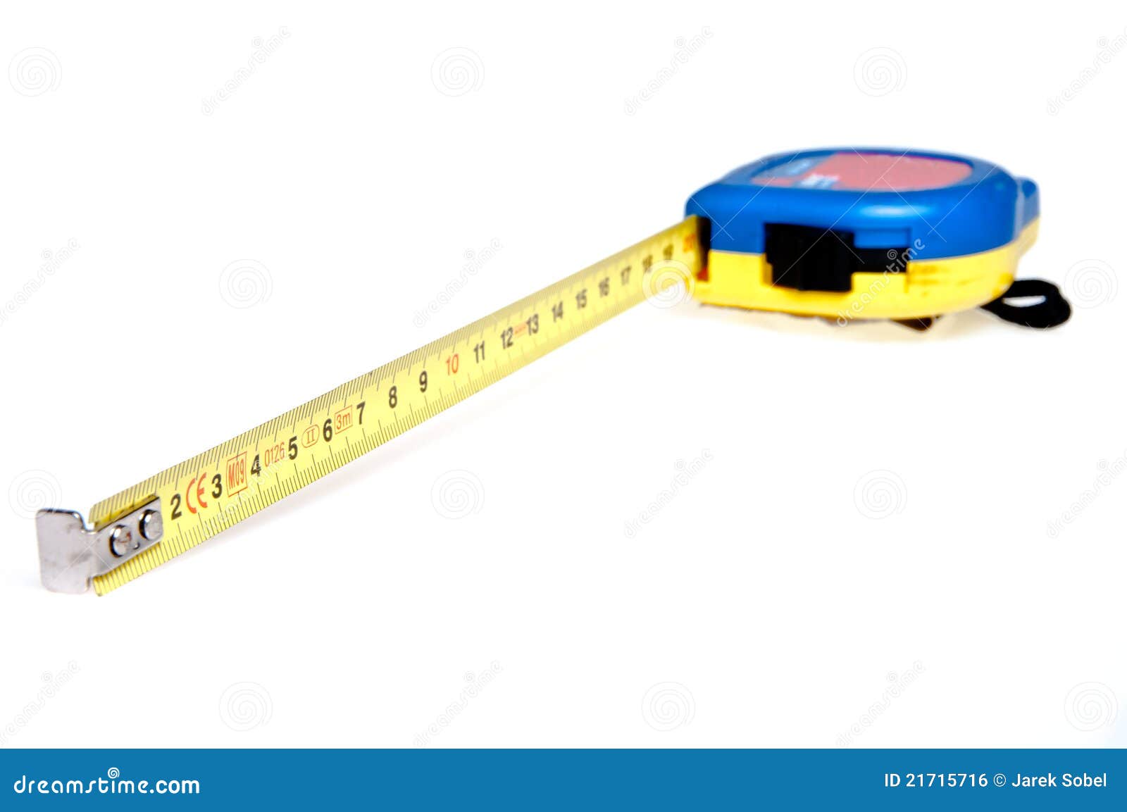 Measuring Tape Isolated on a White Background Stock Photo - Image of ...