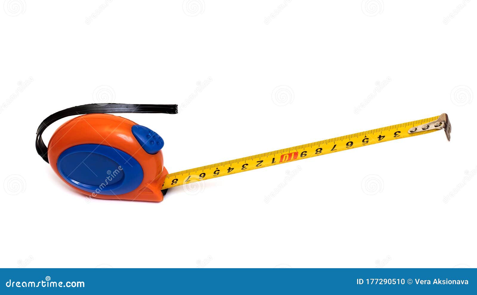 Measuring Tape Isolated on a White Background Stock Photo - Image of ...
