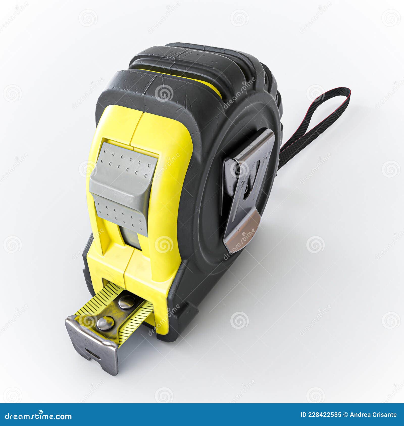 Measuring Tape Isolated on White Background Stock Illustration ...