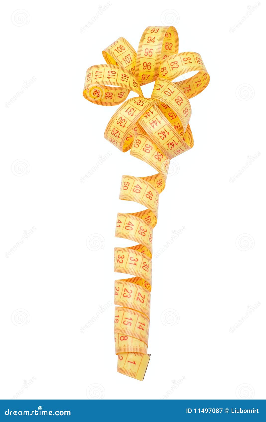 Measuring Tape Line Isolated on White Stock Image - Image of flower ...