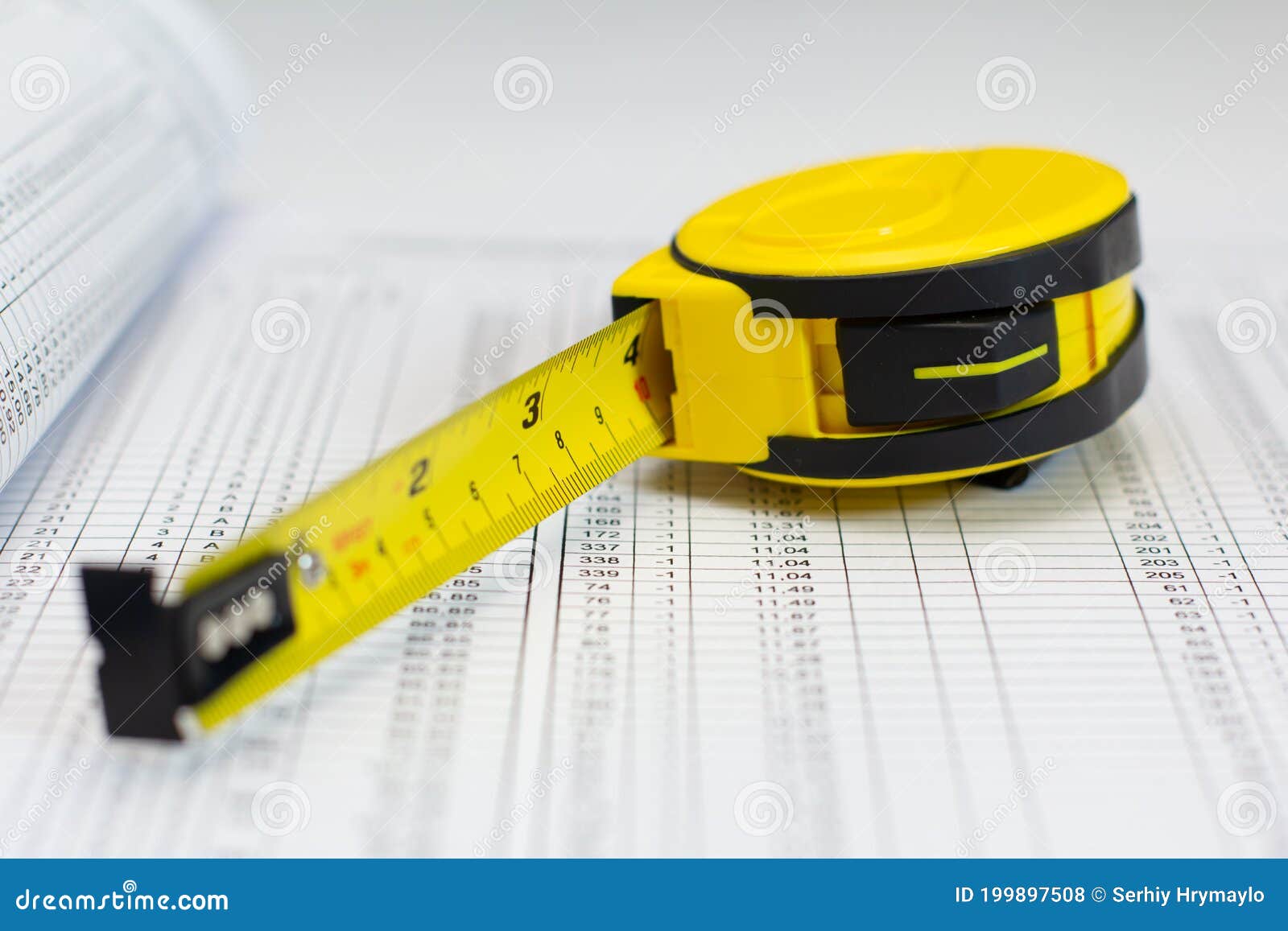 Measuring tape stock photo. Image of centimeter, architecture - 199897508