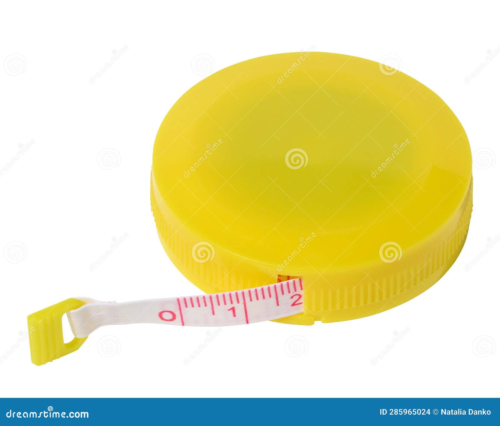 Measuring Tape Measure with Tape on a White Isolated Background Stock ...