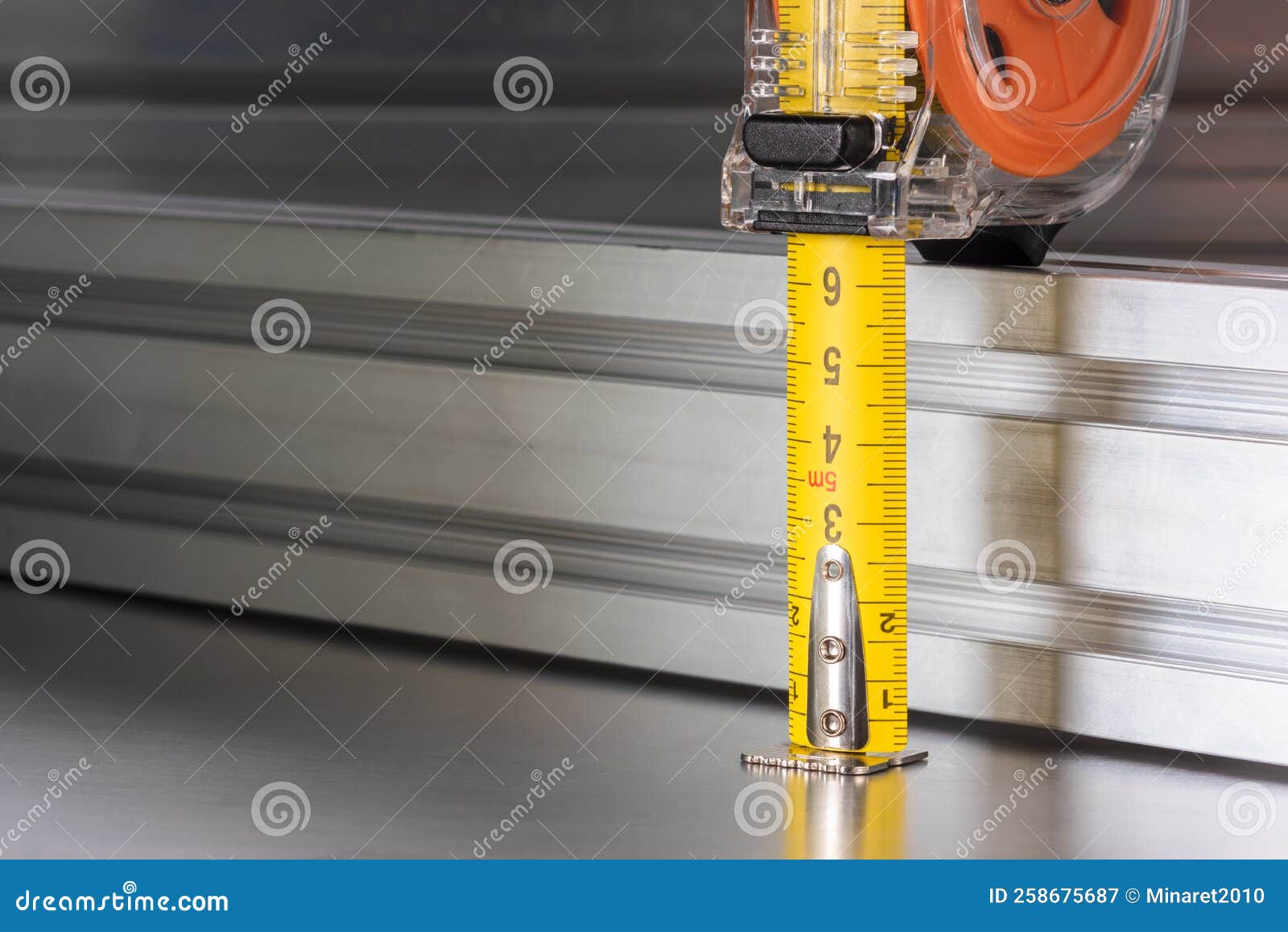 Measuring Tape with Metal Profiles, Component of Construction Industry ...