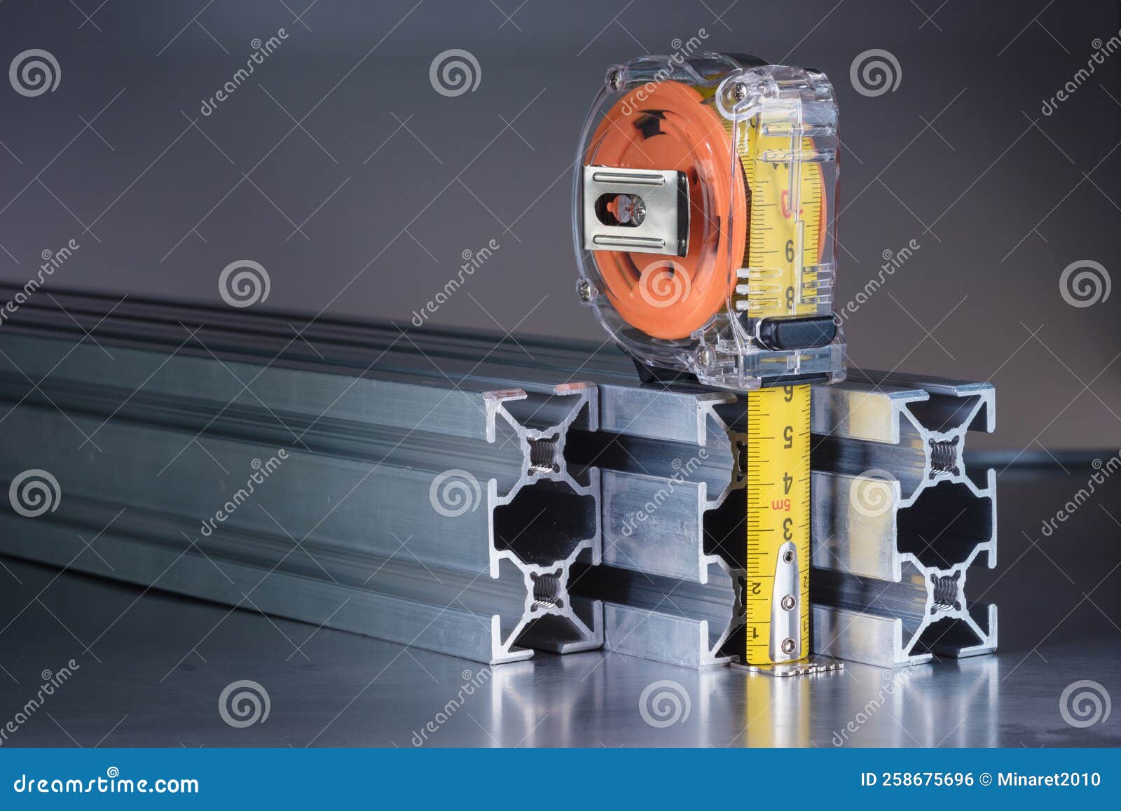 Measuring Tape with Metal Profiles, Component of Construction Industry ...