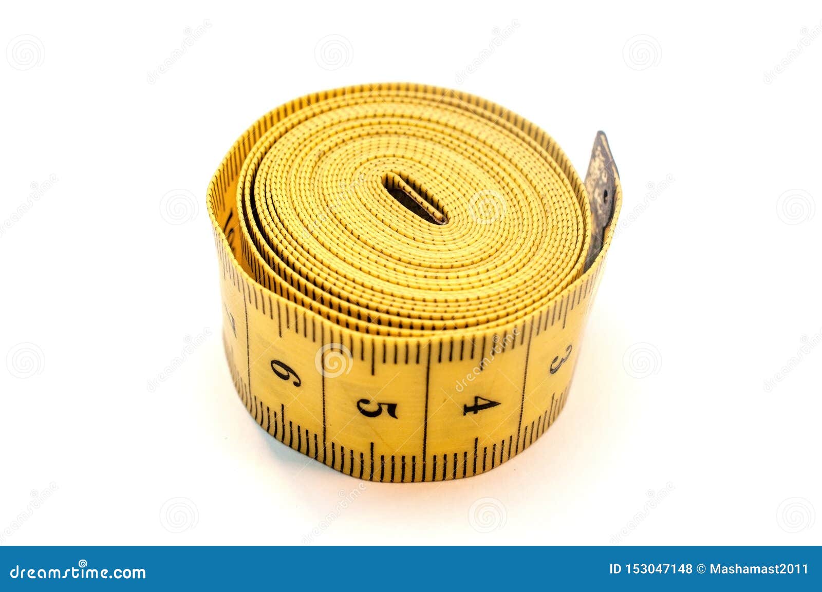 Measuring Tape Isolated on White Background Stock Photo - Image of ...