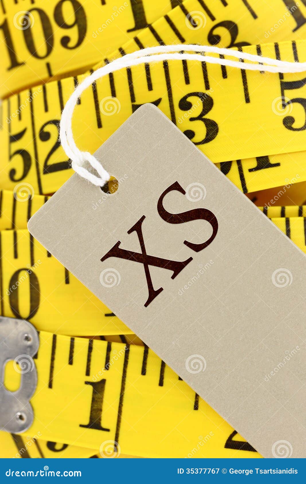 Measuring Tape with Size Tag Stock Image - Image of medium, size: 35377767