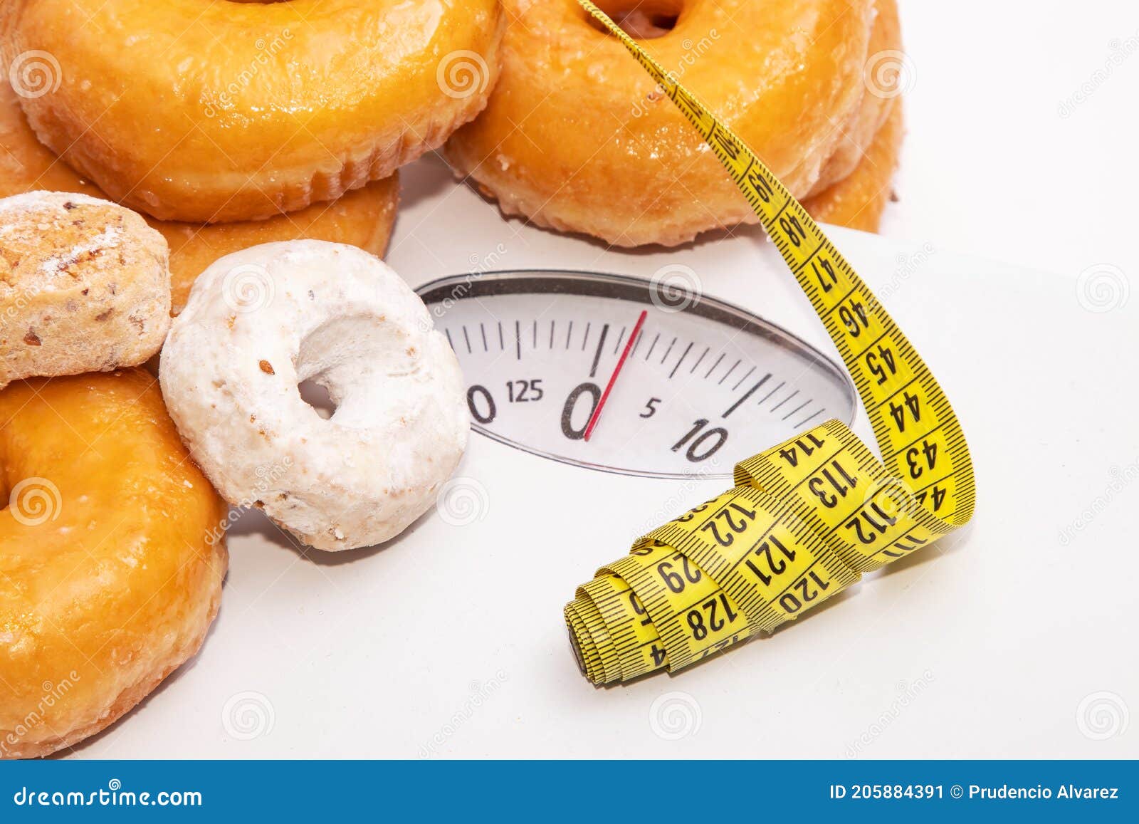 Measuring tape with sweets stock image. Image of lifestyle - 205884391