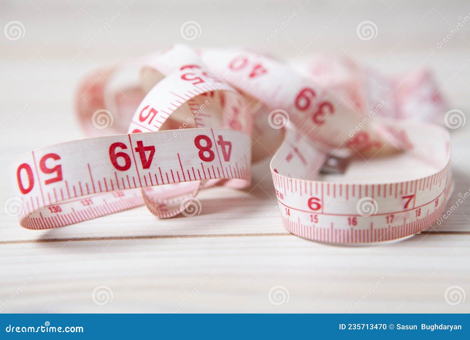Measuring Tape on the Table Stock Photo - Image of centimeter, tape ...
