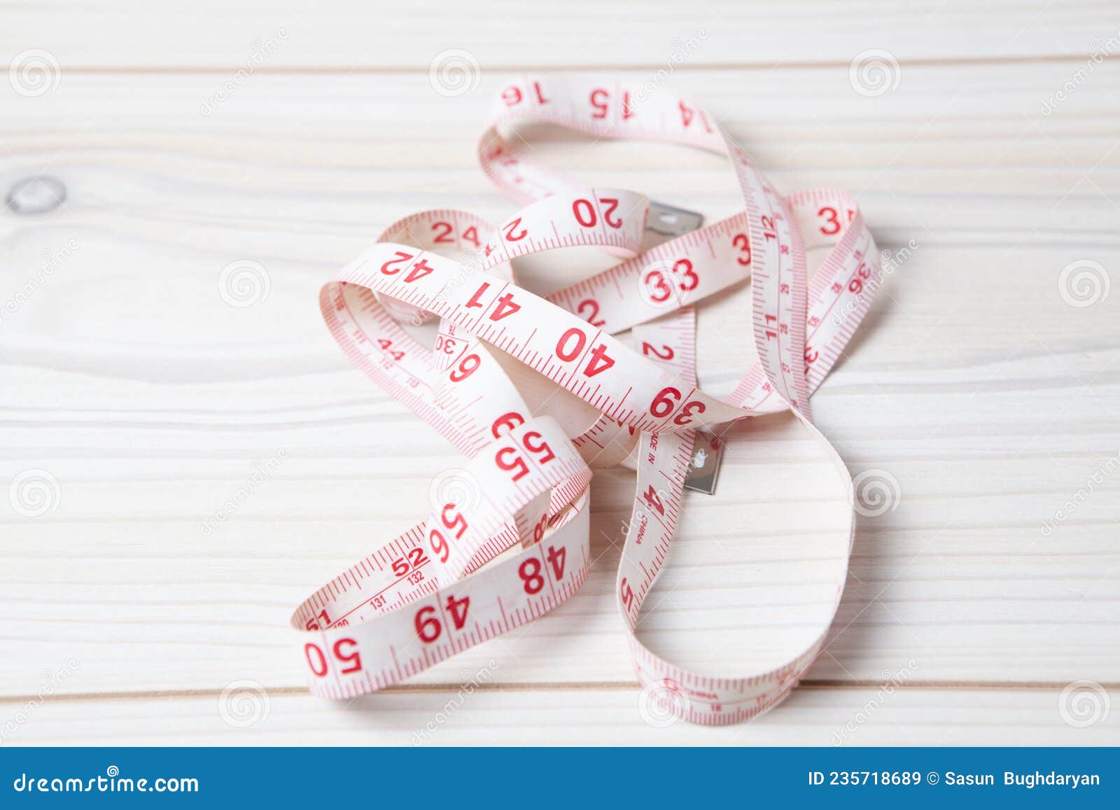 Measuring Tape on the Table Stock Image - Image of hobbies, tape: 235718689