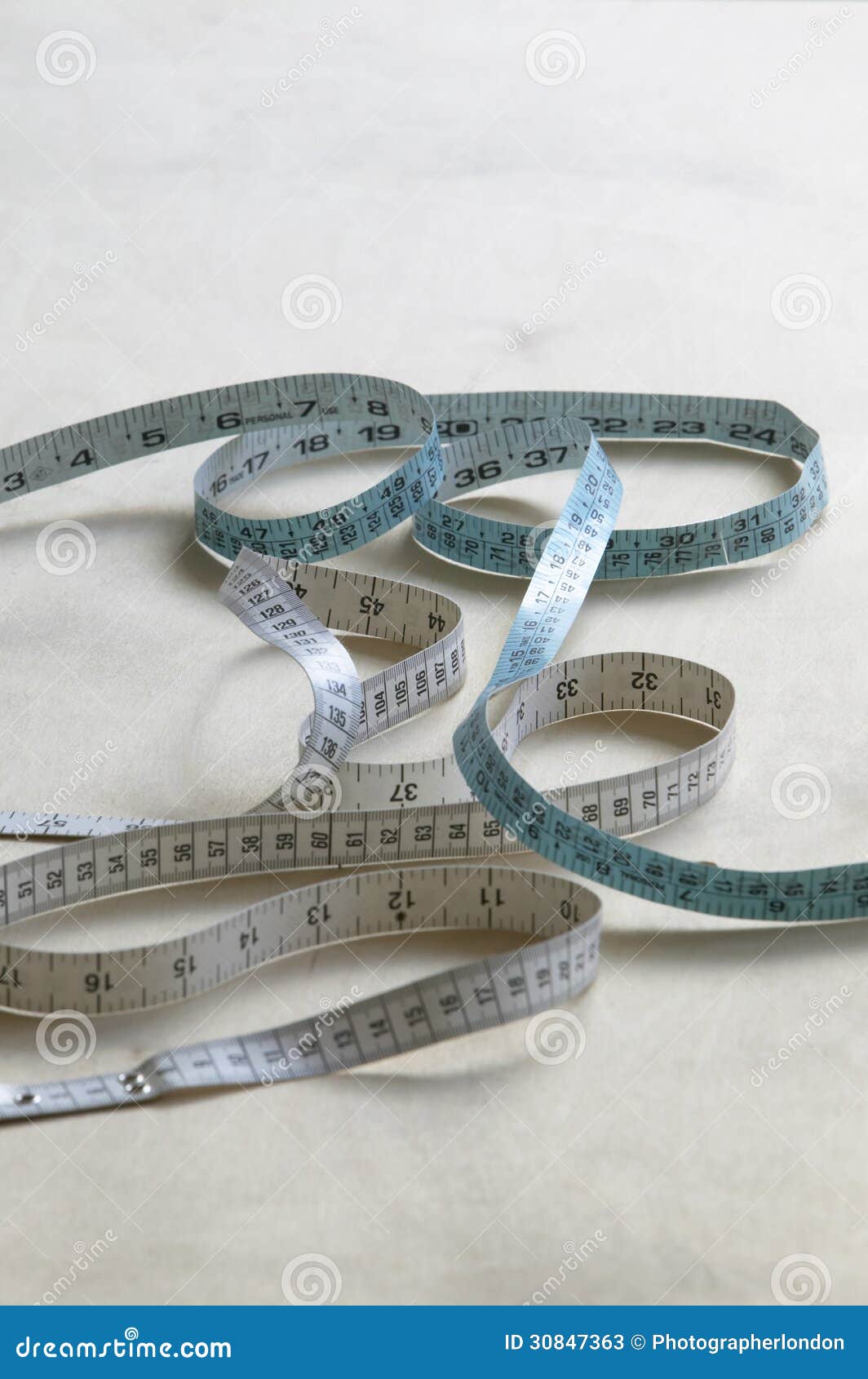 Measuring tape on table stock image. Image of measuring - 30847363