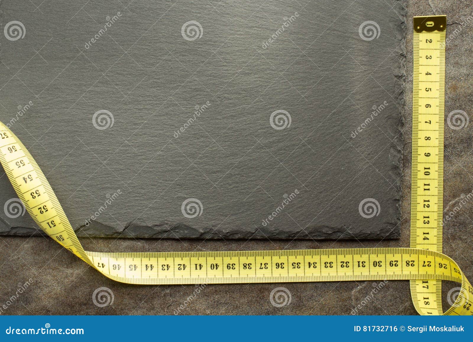 Measuring tape on table stock photo. Image of rolled - 81732716