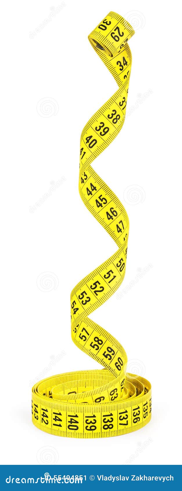 Measuring Tape of the Tailor Stock Image - Image of sewing, overweight ...