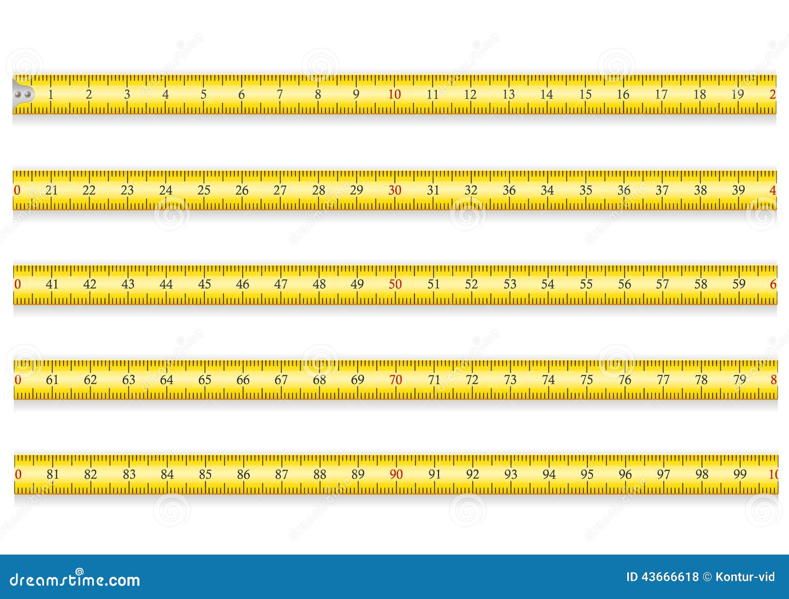 Measuring Tape for Tool Roulette Vector Illustration EPS 10 Stock ...