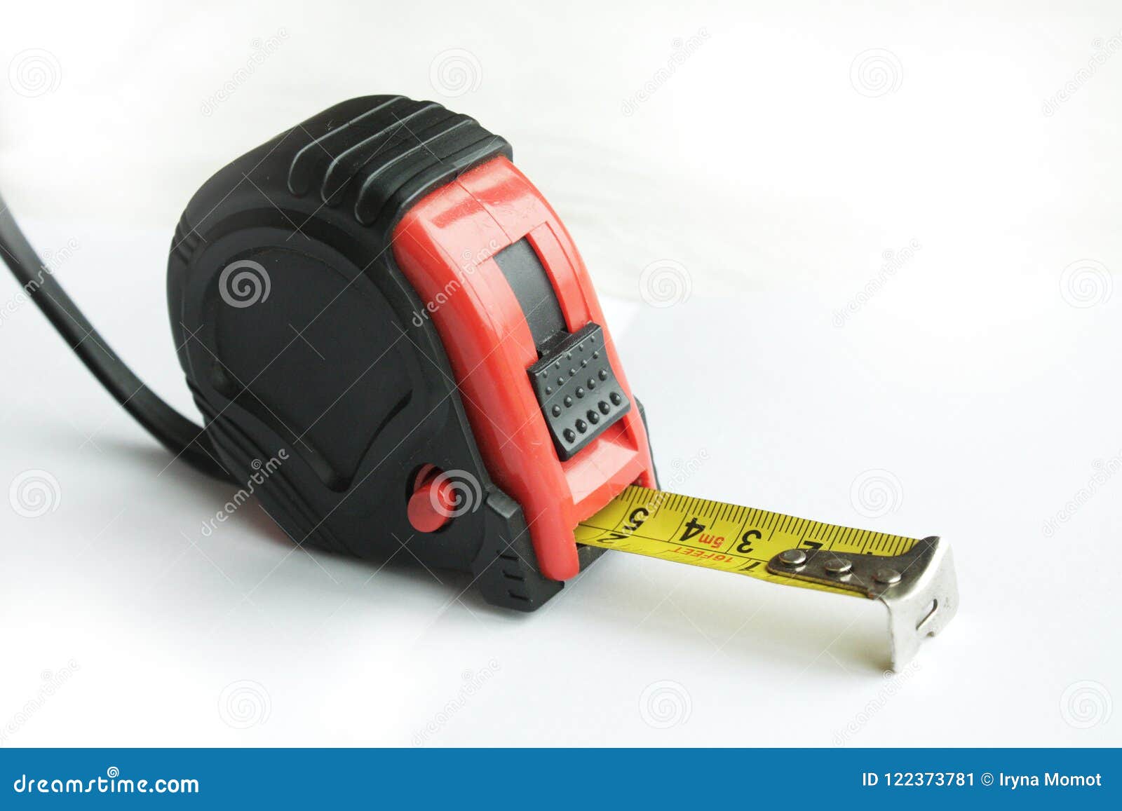 Measuring Tape Tool on the White Background Stock Image - Image of tape ...