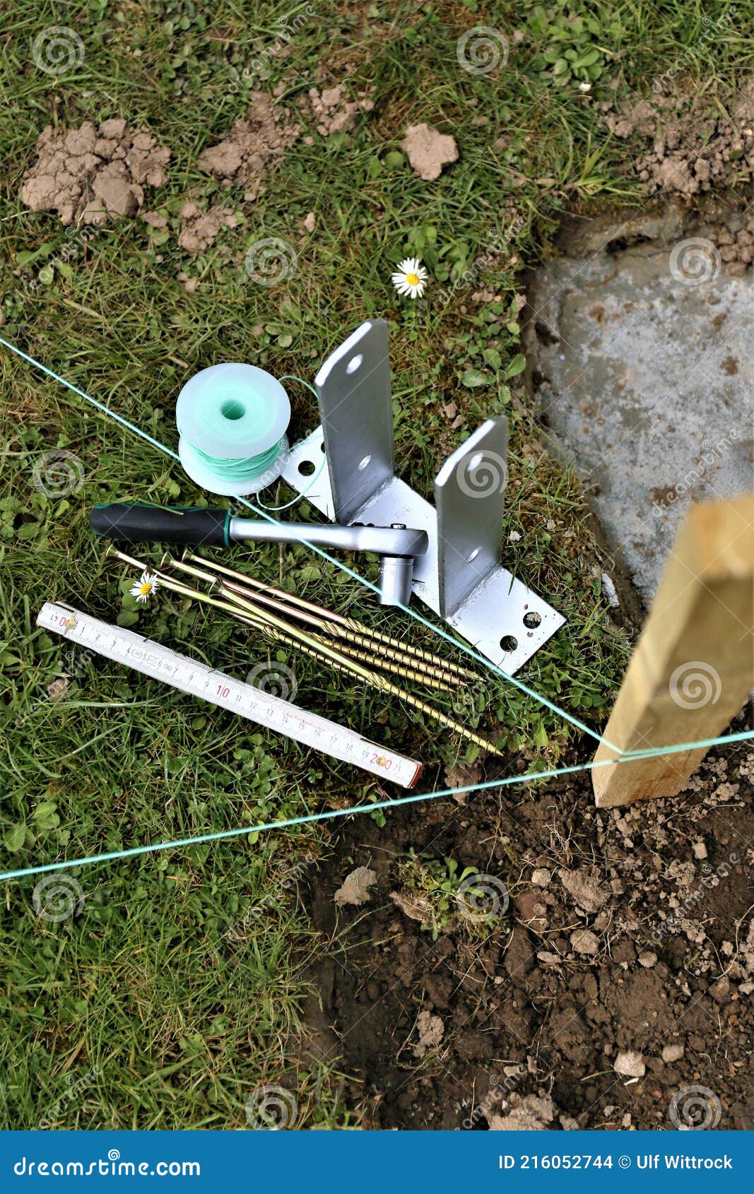 Measuring tape and tools stock photo. Image of nature - 216052744
