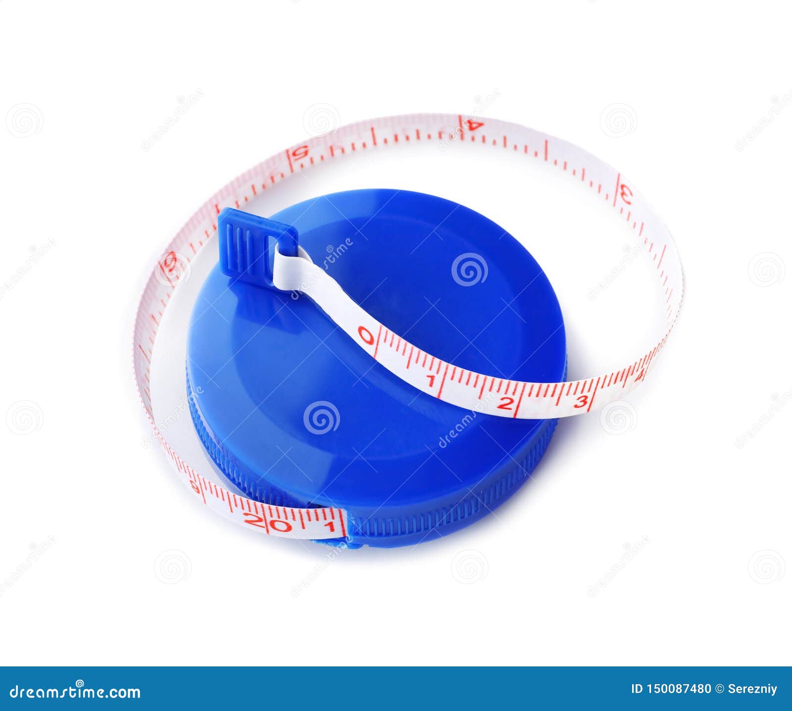 Measuring Tape on White Background Stock Photo - Image of isolated ...
