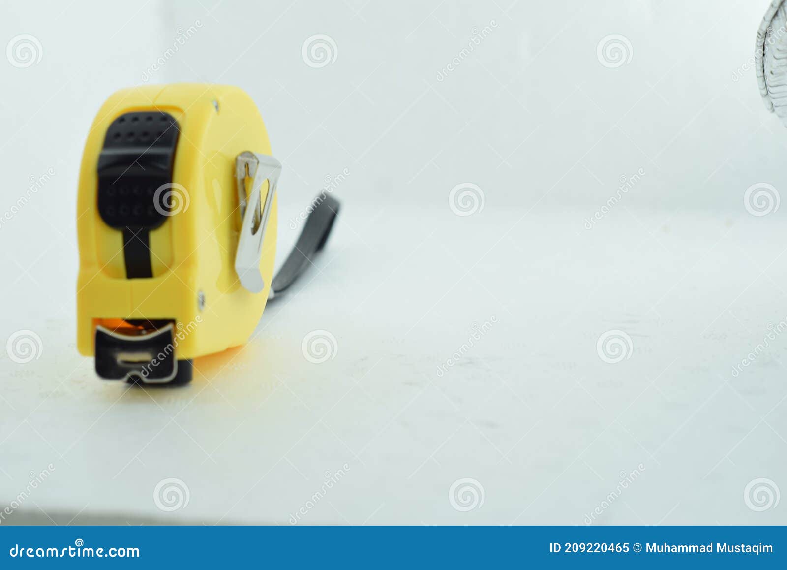 A Measuring Tape with White Background Stock Image - Image of ...