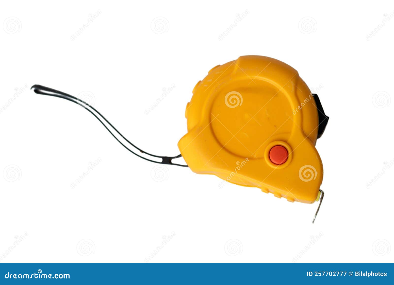 Measuring Tape on White Isolated Background Closeup Stock Image - Image ...