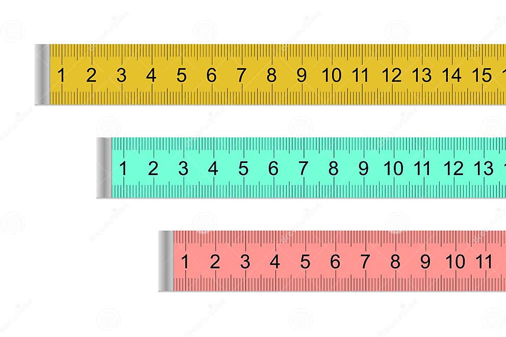 Measuring tapes stock vector. Illustration of three, meter - 18268932