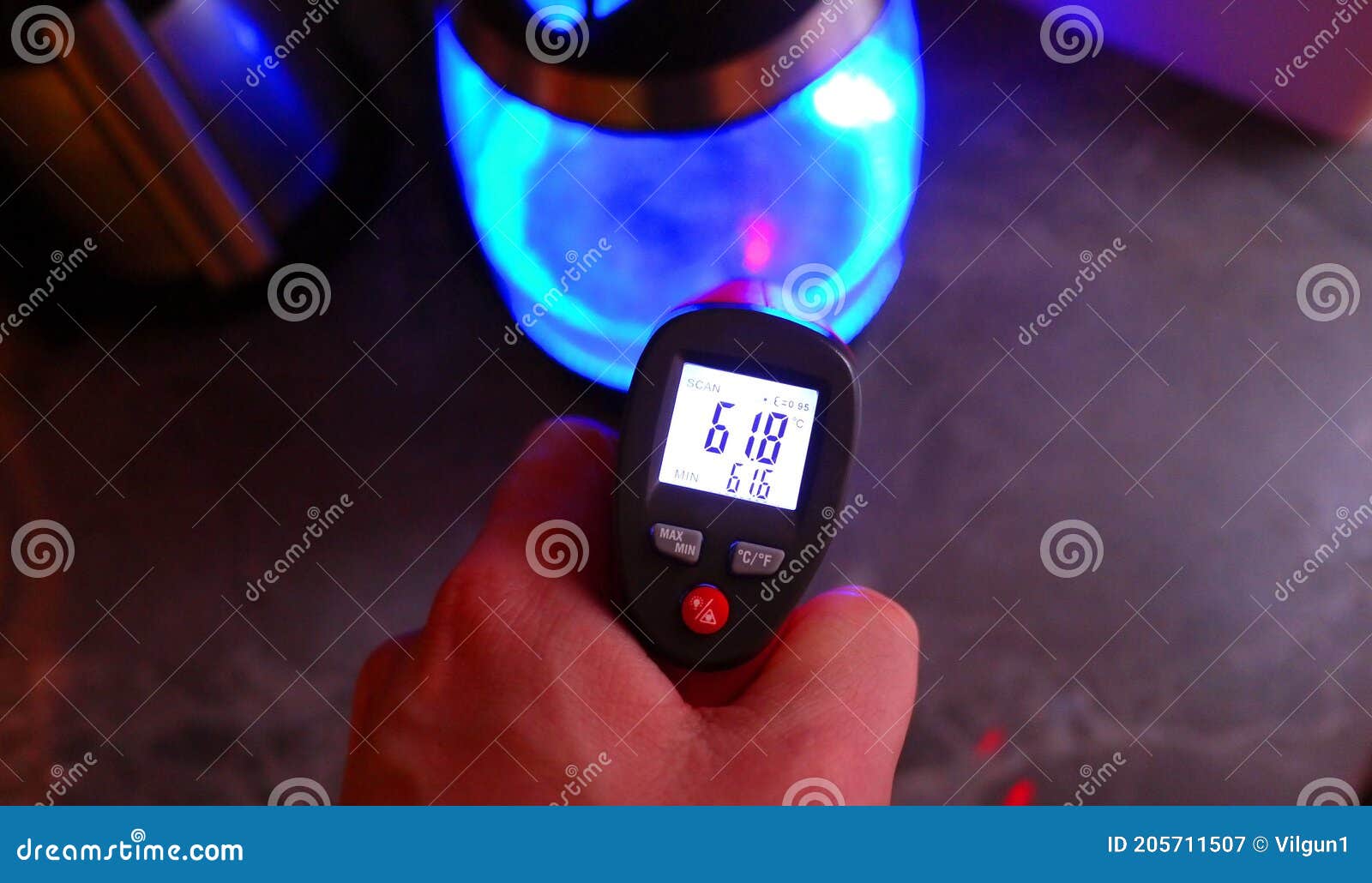 Pyrometer for Measuring the Temperature of an Object. Device for ...