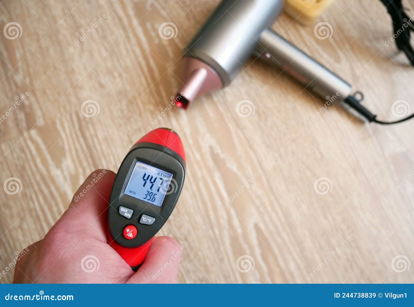 Pyrometer for Measuring Temperature. Measuring the Temperature of a ...