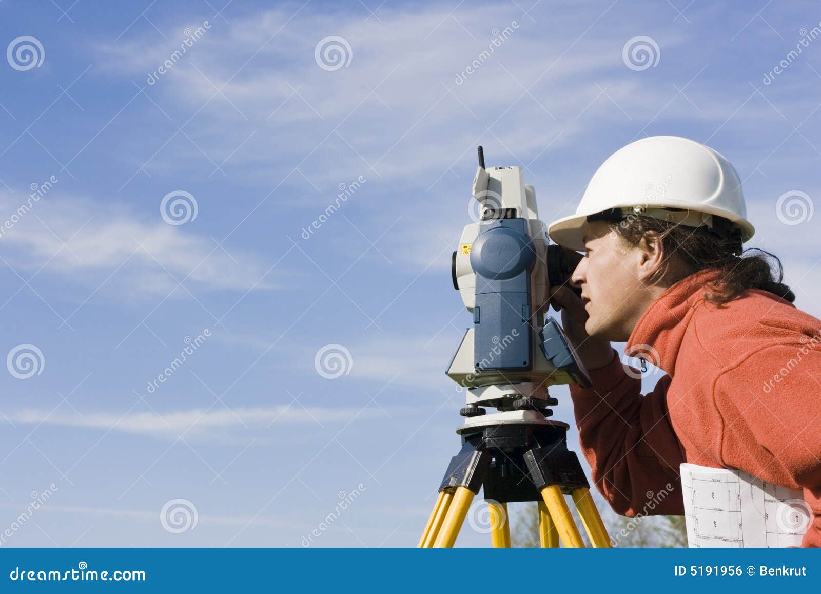 Measuring with theodolite stock photo. Image of accuracy - 5191956
