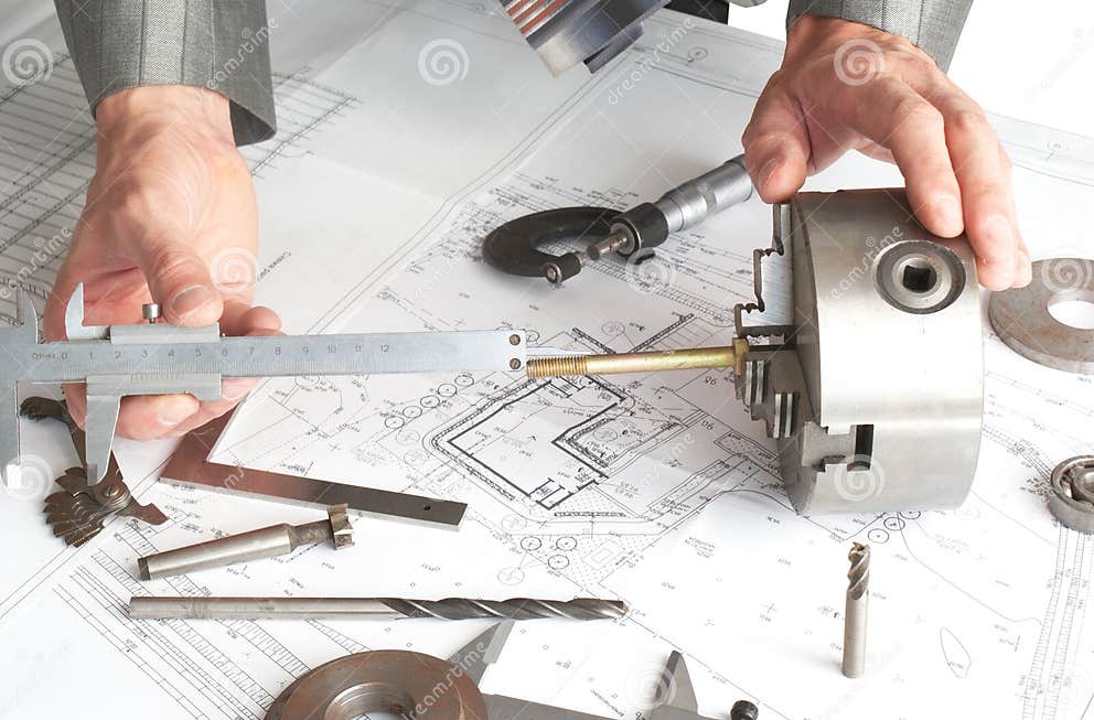 The measuring tool stock image. Image of engineer, drill - 16764493