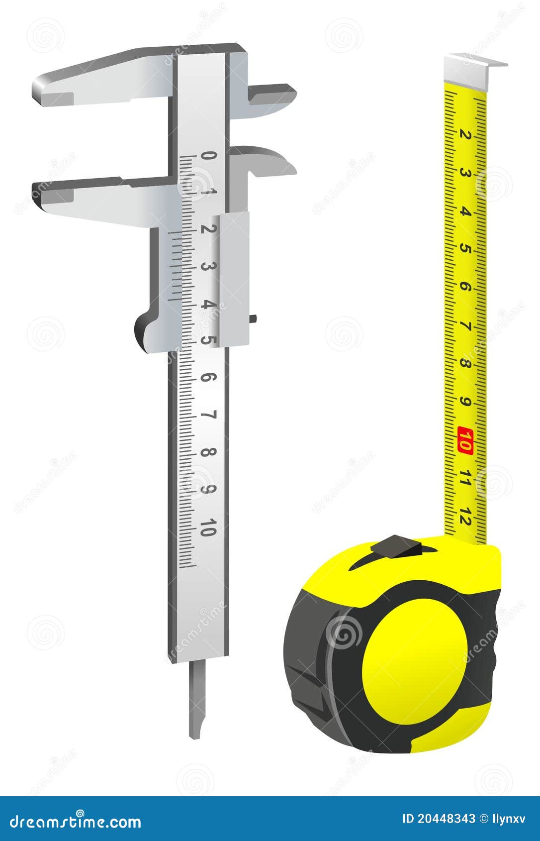 Measuring tool stock vector. Illustration of metal, measure - 20448343