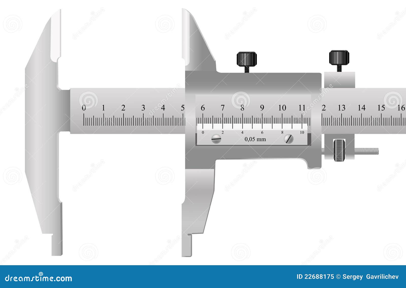 The measuring tool stock vector. Illustration of grey - 22688175
