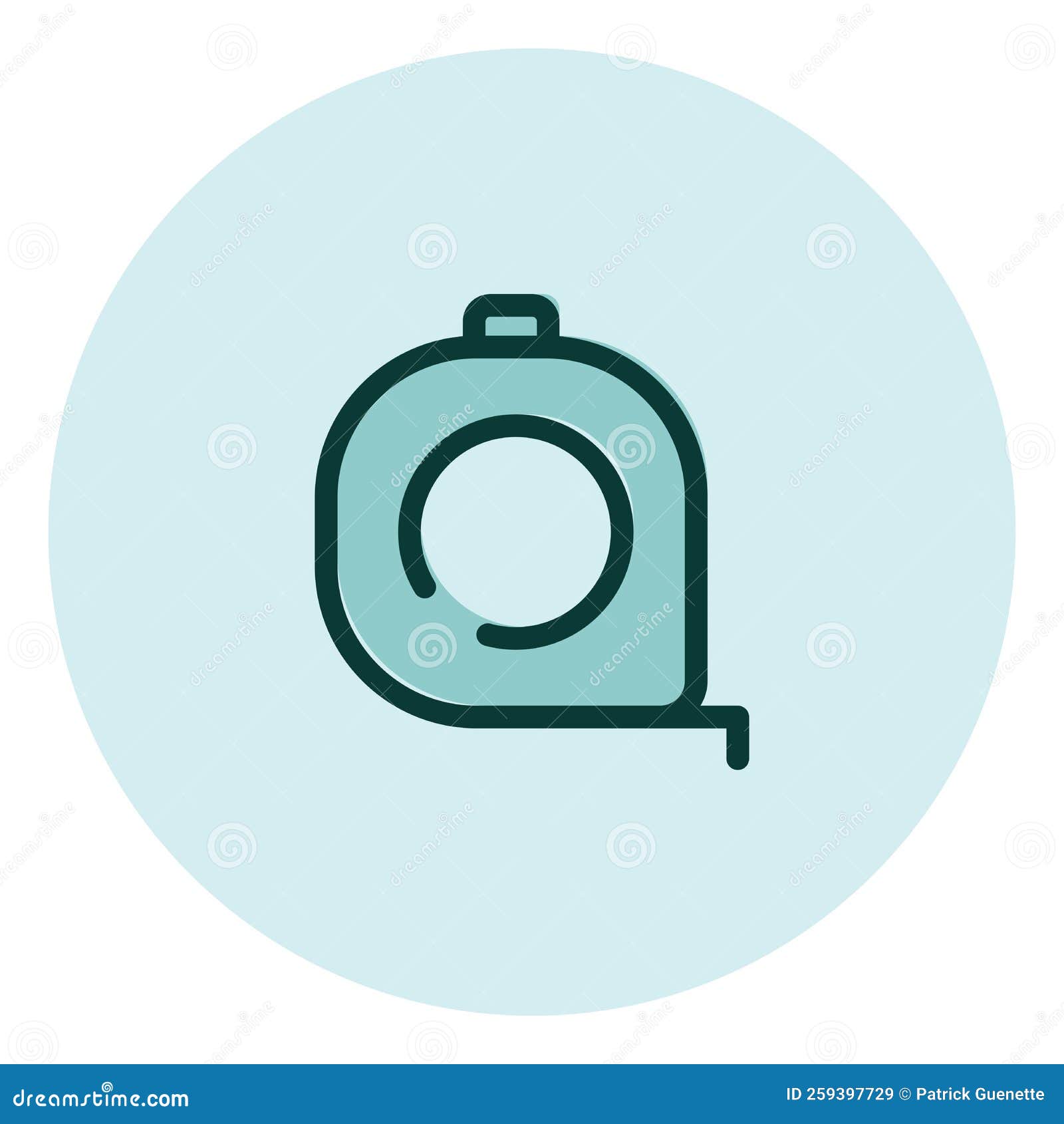 Measuring tool, icon stock vector. Illustration of graphic - 259397729