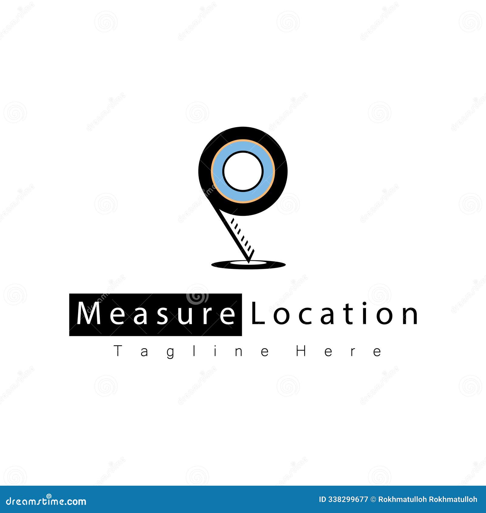 Measuring Tool Logo Map Location Design Template Vector Illustration ...