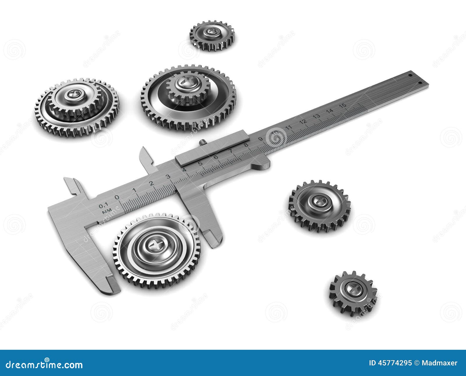 Measuring tools stock illustration. Illustration of metal - 45774295