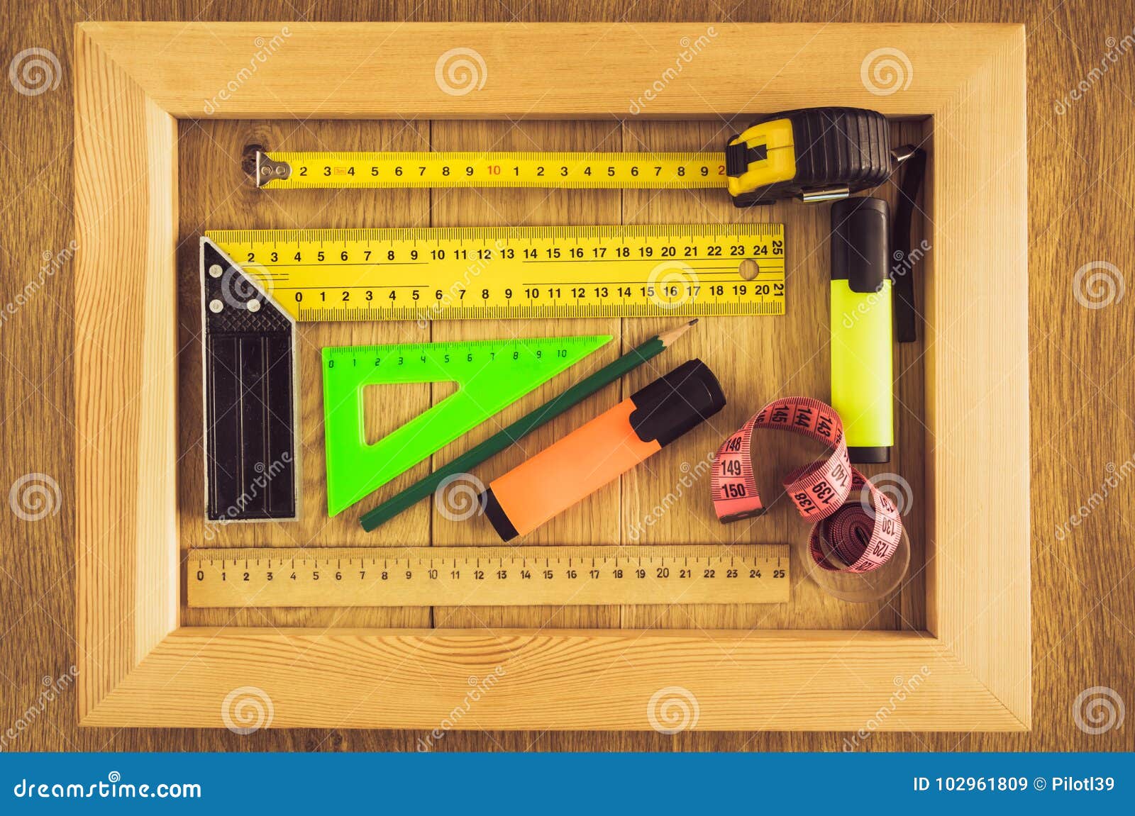 Measuring tools stock image. Image of design, length - 102961809