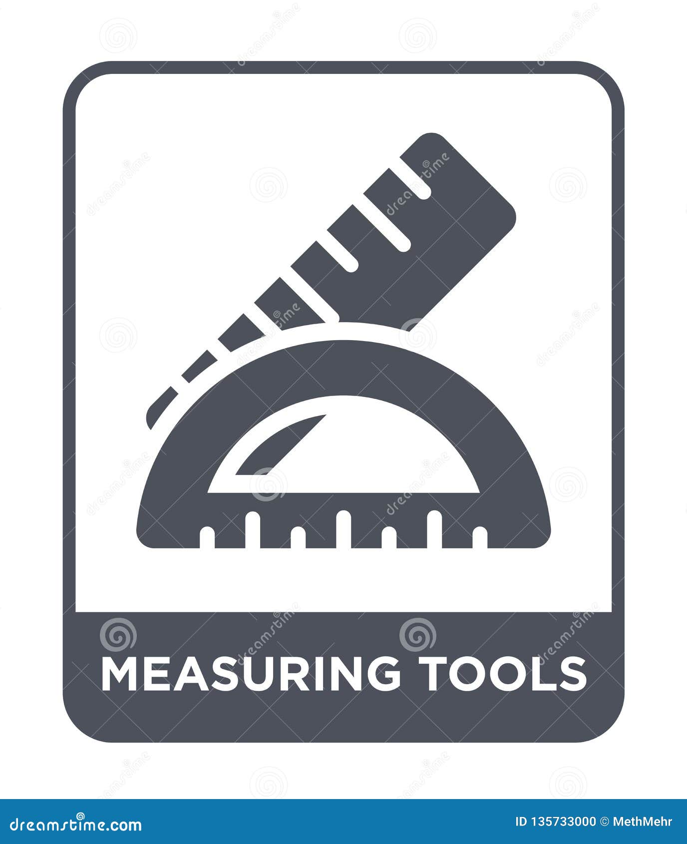 Measuring Tools Icon in Trendy Design Style. Measuring Tools Icon ...
