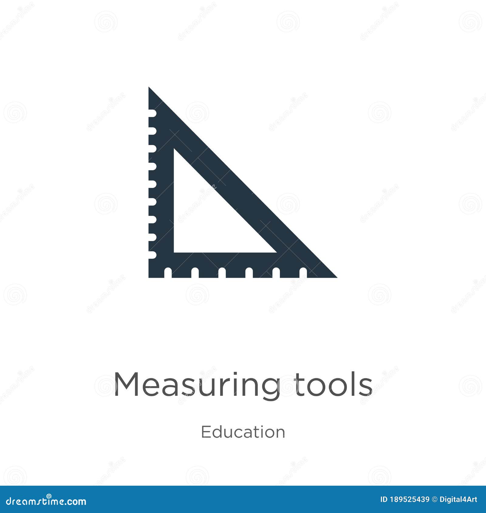 Measuring Tools Icon Vector. Trendy Flat Measuring Tools Icon from ...