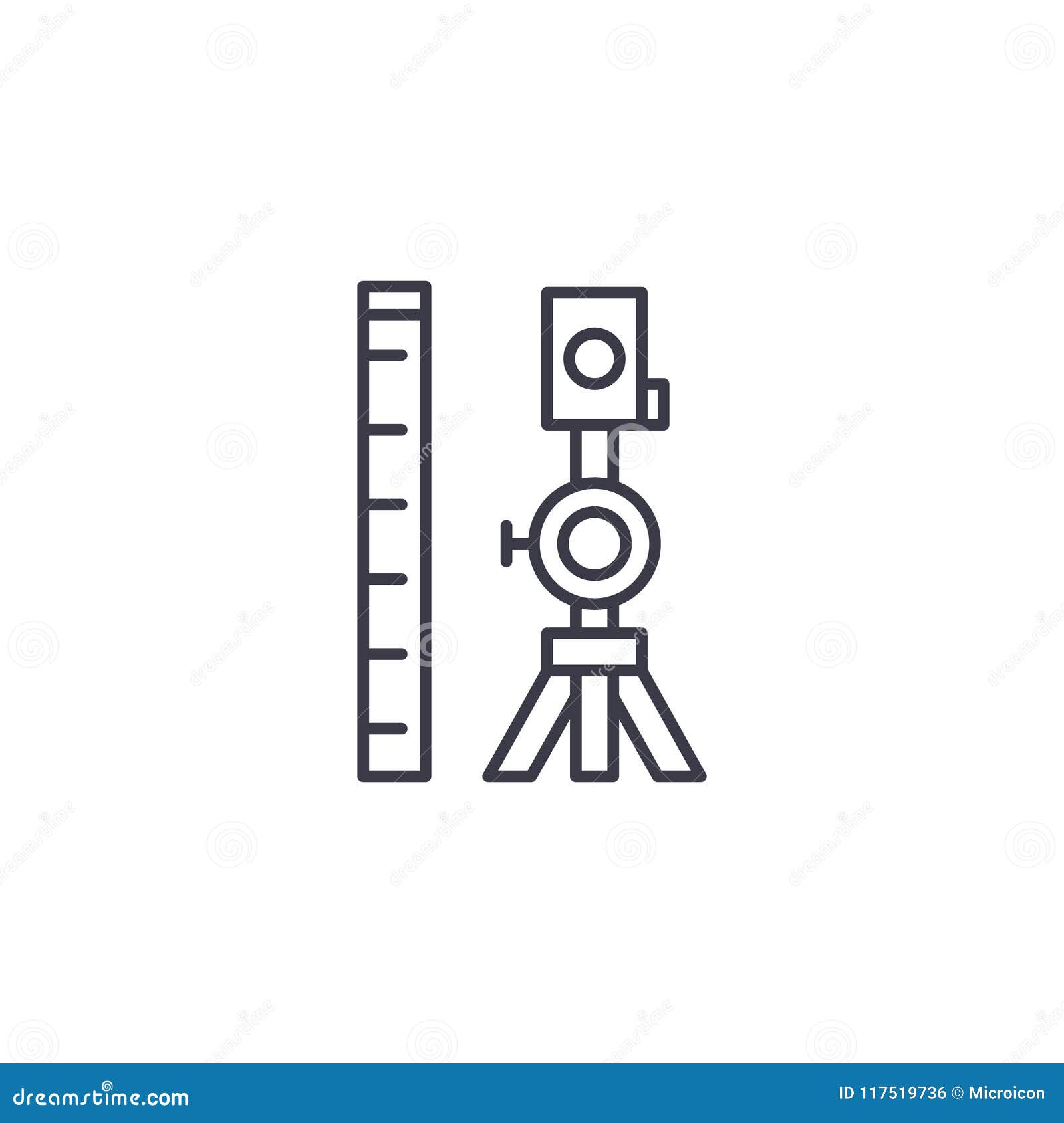 Measuring Tools Linear Icon Concept. Measuring Tools Line Vector Sign ...